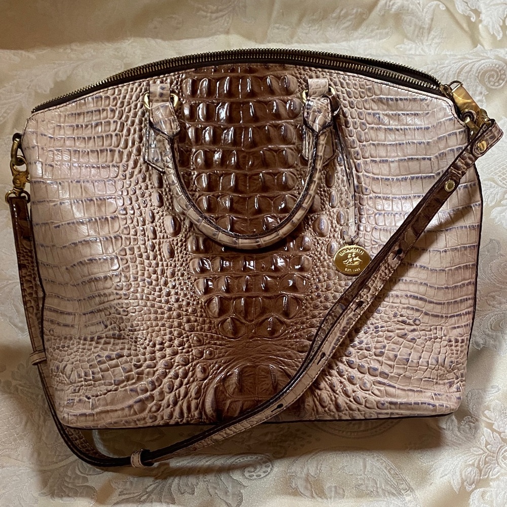 Brahmin “Duxbury” Large Satchel - Amaretto - Gem